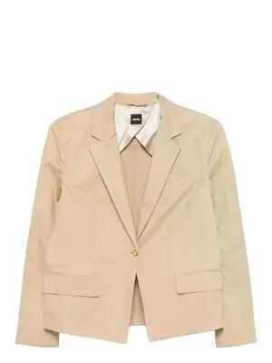 BOSS BOSS Cotton Single-Breasted Blazer