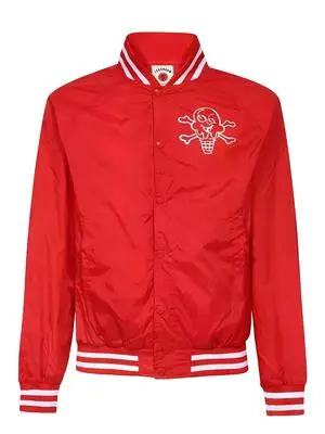 ICECREAM Logo-print Bomber Jacket - Red