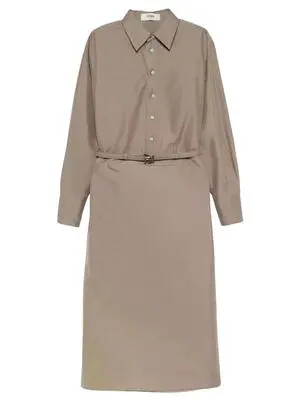 Fendi Poplin Shirt Dress - Brown