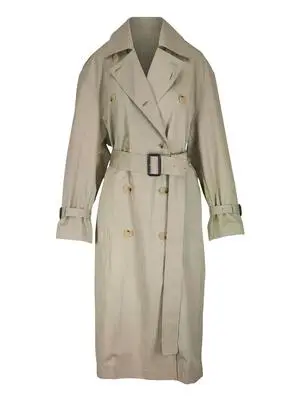 TOTEME Belted Double-breasted Coat - Neutrals