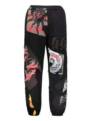 44 LABEL GROUP Graphic-print Track Pants - Black