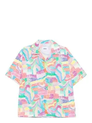BONSAI Abstract-print Shirt - Blue