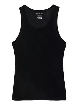 Majestic Filatures Ribbed Tank Top - Black