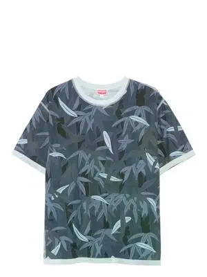 Kenzo Chiku-rin Camo-print T-shirt - Blue