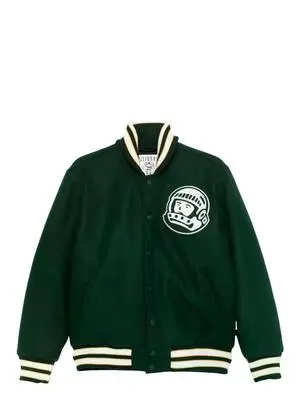 BILLIONAIRE BOYS CLUB Script-logo Bomber Jacket - Green
