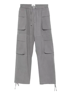 BONSAI Drawstring Cargo Pants - Grey
