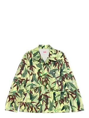Kenzo Chiku-rin Camo-print Overshirt - Green