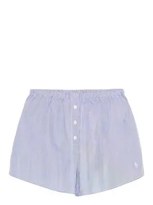 SPORTY & RICH Striped Shorts - Blue