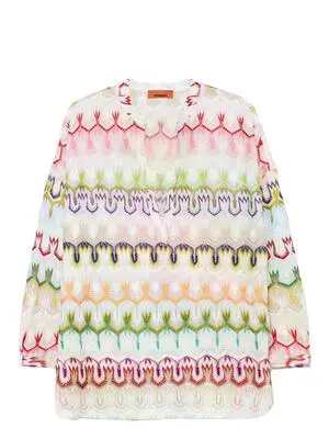 Missoni Crochet-knit Mini Dress - White