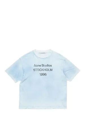 Acne Studios Relaxed Fit Logo T-shirt - Dusty Blue