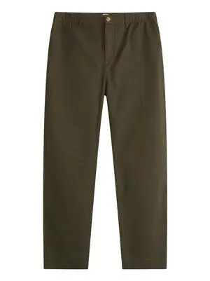 KESTIN Inverness Cotton Twill Trousers - Fern Green