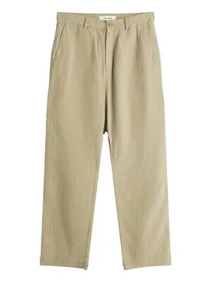 KESTIN Aberlour Textured Trousers - Khaki