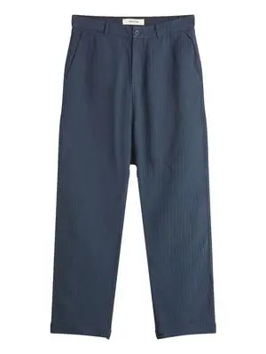 KESTIN Aberlour Textured Trousers - Washed Navy