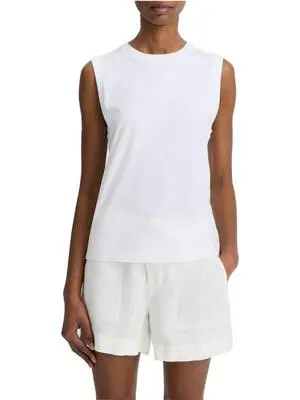 Vince Pima Cotton Muscle Tee - White