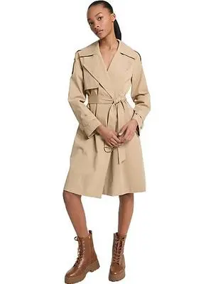 Michael Kors Belted Trench Coat - Natural