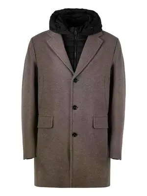 MOORER Mitchel Coat - Neutrals