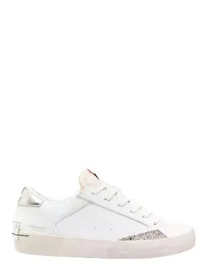 CRIME LONDON Distressed Sneakers - White