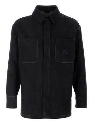 Fendi Denim Shirt Jacket - Blue