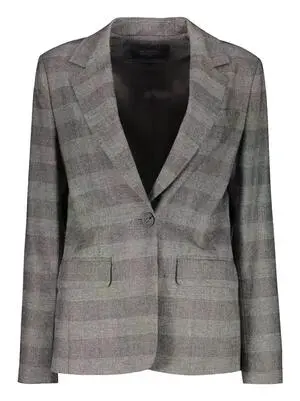 Lorena Antoniazzi Prince Of Wales Check Blazer - Grey