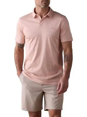 THE NORMAL BRAND Performance Piqué Polo Dusty Rose