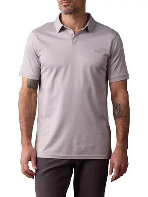 THE NORMAL BRAND Performance Piqué Polo Greystone