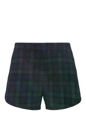 Martine Rose Plaid-print Shorts - Black