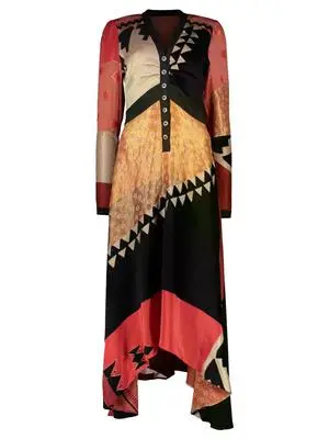 Etro Silk-blend Dress - Red