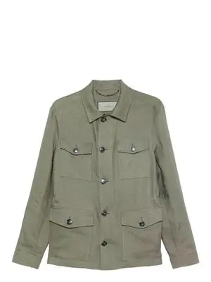 Canali Button-up Jacket - Green
