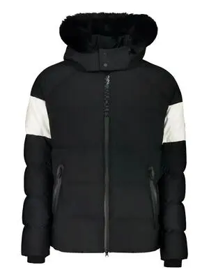 Moose Knuckles Hooded Down Jacket - Black