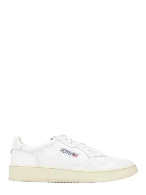 AUTRY Medalist Leather Lace-up Sneakers - White