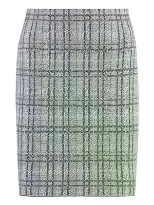 ST. JOHN St. John Checked Pencil Skirt