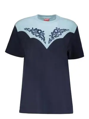 Kenzo Western Flowers T-shirt - Blue
