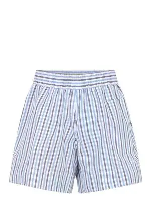Rabanne Poplin Cotton Shorts - Blue