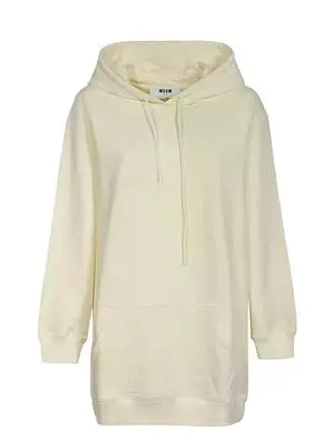 MSGM Cotton Hoodie - White