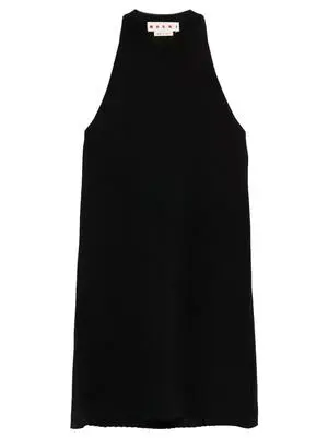 Marni Knitted Mini Dress - Black