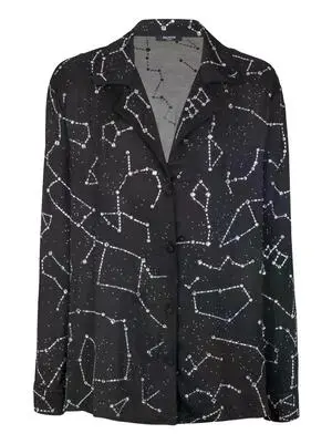Balmain Constellation Embroidered Shirt - Black