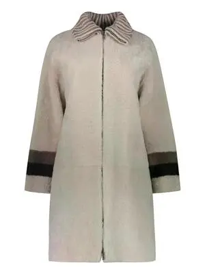 Lorena Antoniazzi Shearling Coat - Neutrals