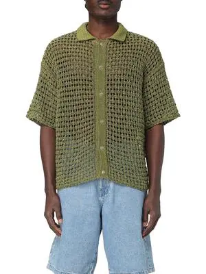 BONSAI Bonsai Short Sleeve Crochet Shirt Green