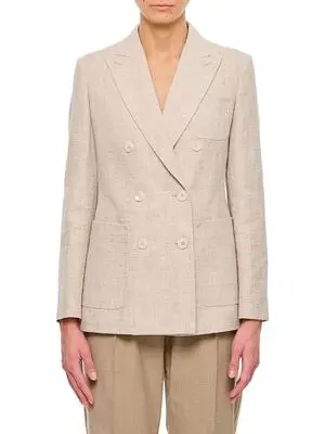 Max Mara Double-breasted Jacket - Beige