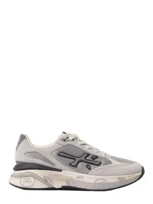 Premiata Premiata Moerund Suede And Nylon Sneakers Grey
