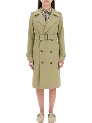 Burberry Belted Trench Coat - Sky