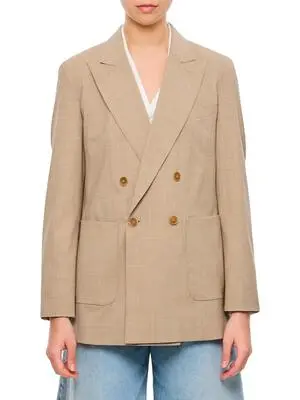 Max Mara Double Breasted Jacket - Beige
