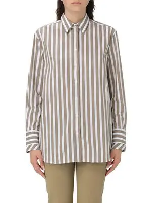 FAY Striped Button-up Shirt - Green