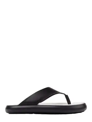 Camper Flat Sandal - Black