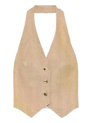 Max Mara Sauro Waistcoat - Brown