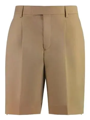 Vetements Virgin Wool Bermuda Shorts - Neutrals