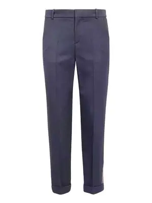 Balmain Logo-tape Trousers - Blue