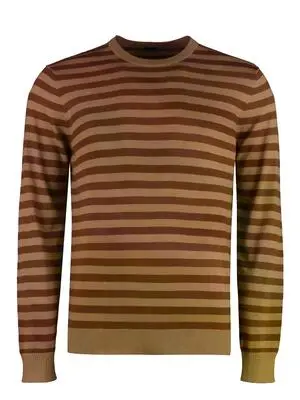 Malo Striped Sweater - Neutrals