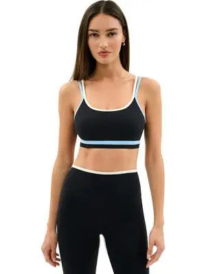 Splits59 Eva Rigor Double Strap Bra Black/skylight