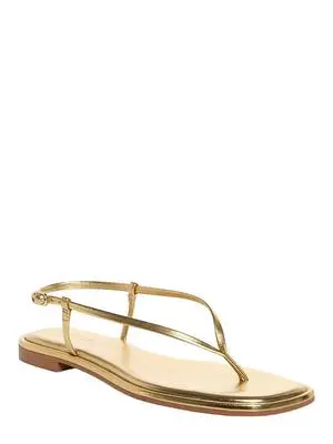 Aqua Vlry Sandals Gold Leather